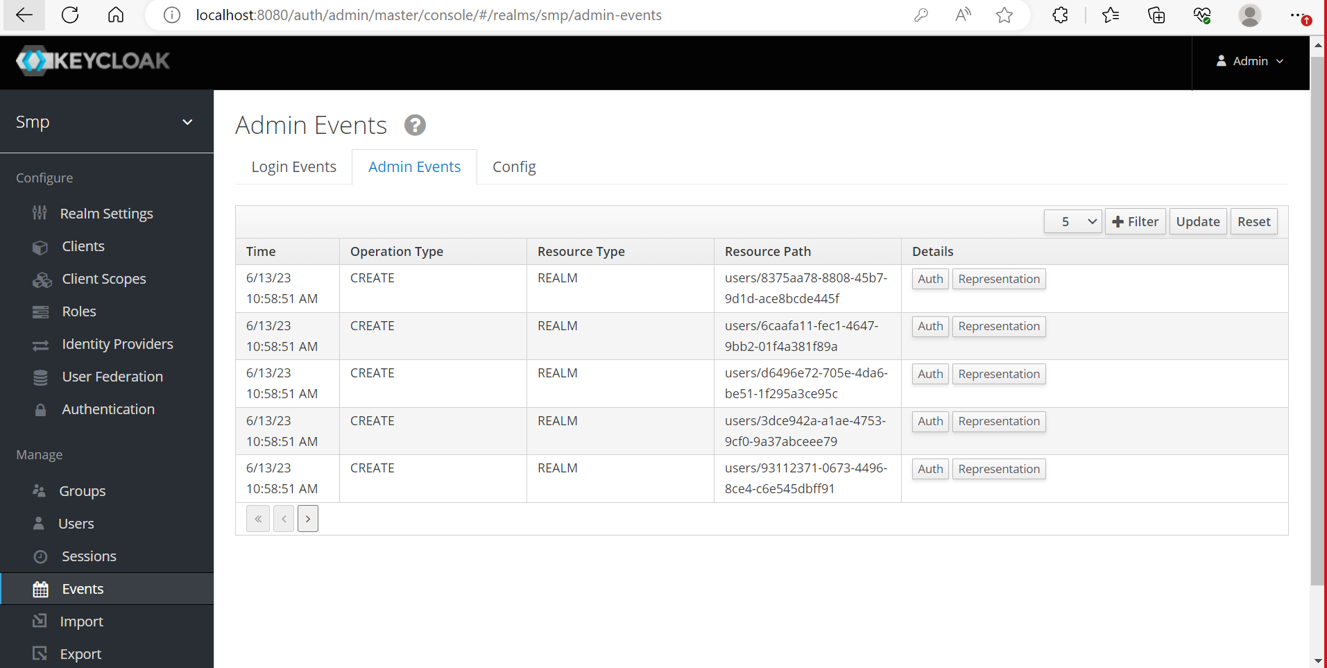 Partial Import is not working for resource Type in keycloak 21.1.1 · Issue #20947 · keycloak ...