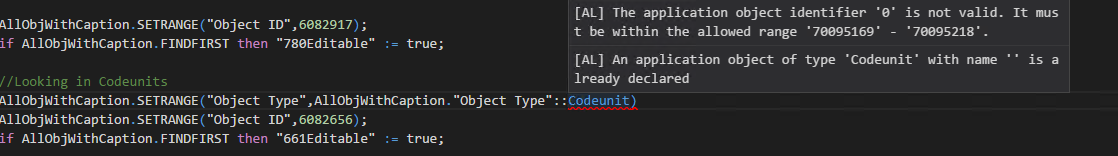 An Application object of type codeunit with name '' is already declared · Issue #1312 ...