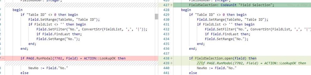 Change the behavior of FieldSelection.Open in Field Selection codeunit · Issue #5511 · microsoft ...