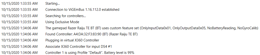 Raiju TE - "Hide DS4 Controller" does not hide Controller with BT ...