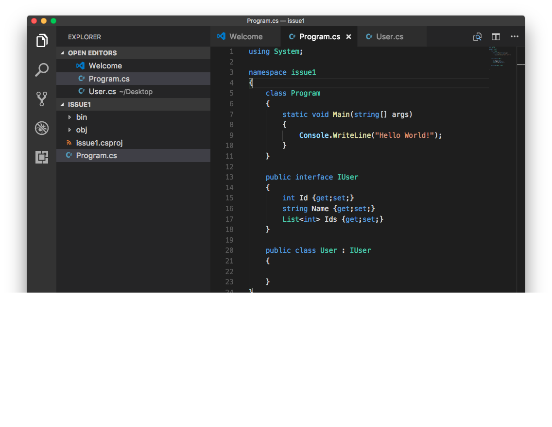 Intellisense Interface Implementation And Automatic Using Resolving Doesnt Work On Mac · Issue