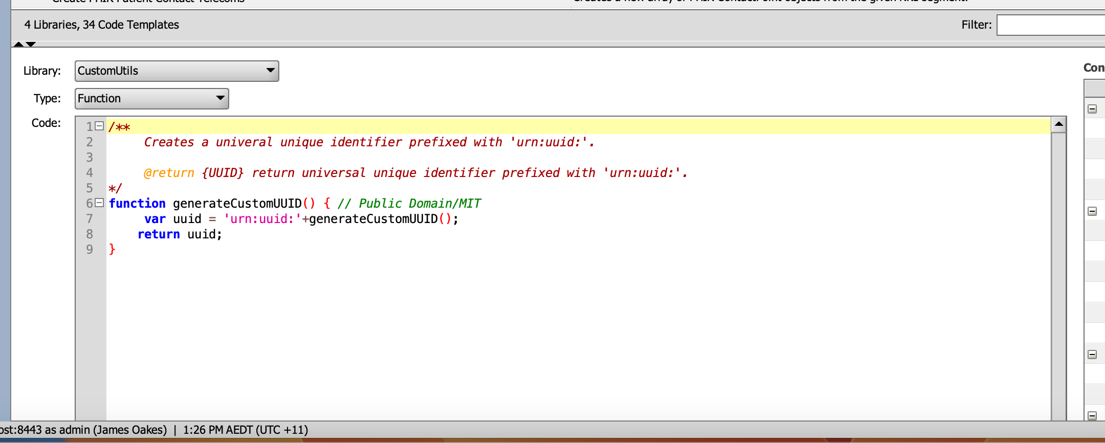 Code template editor window not scrolling · Issue #5640 · nextgenhealthcare/connect · GitHub