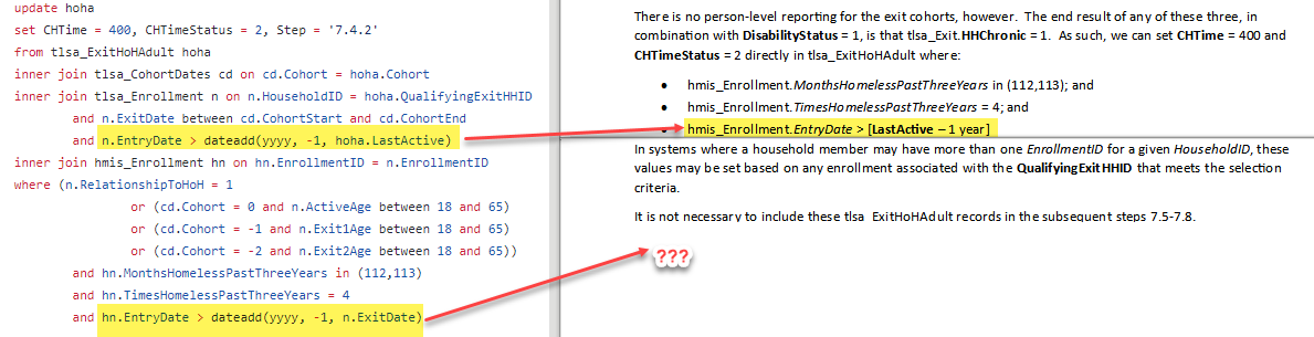 Step 7.4.2: potential issue in Sample Code after last update · Issue #806 · HMIS/LSASampleCode ...