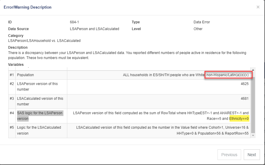 Flag 684-1 (counting Ethnicity) · Issue #868 · HMIS/LSASampleCode · GitHub