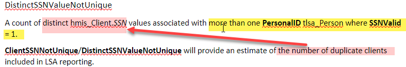 Section 11.6: [DistinctSSNValueNotUnique] question · Issue #938 · HMIS/LSASampleCode · GitHub