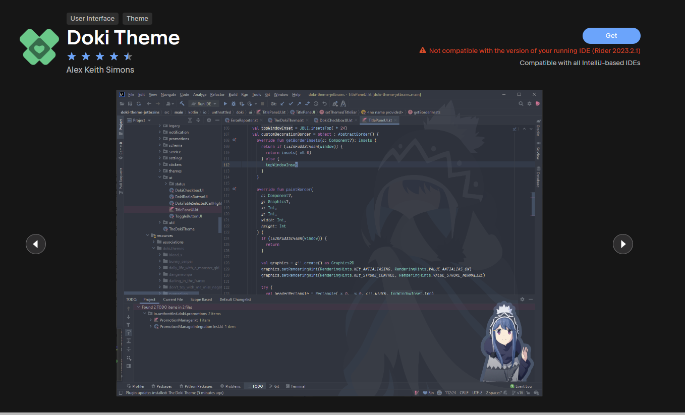 Plugin became incompatible in Rider 2023.2.1 portable version. · Issue #717 · doki-theme/doki ...