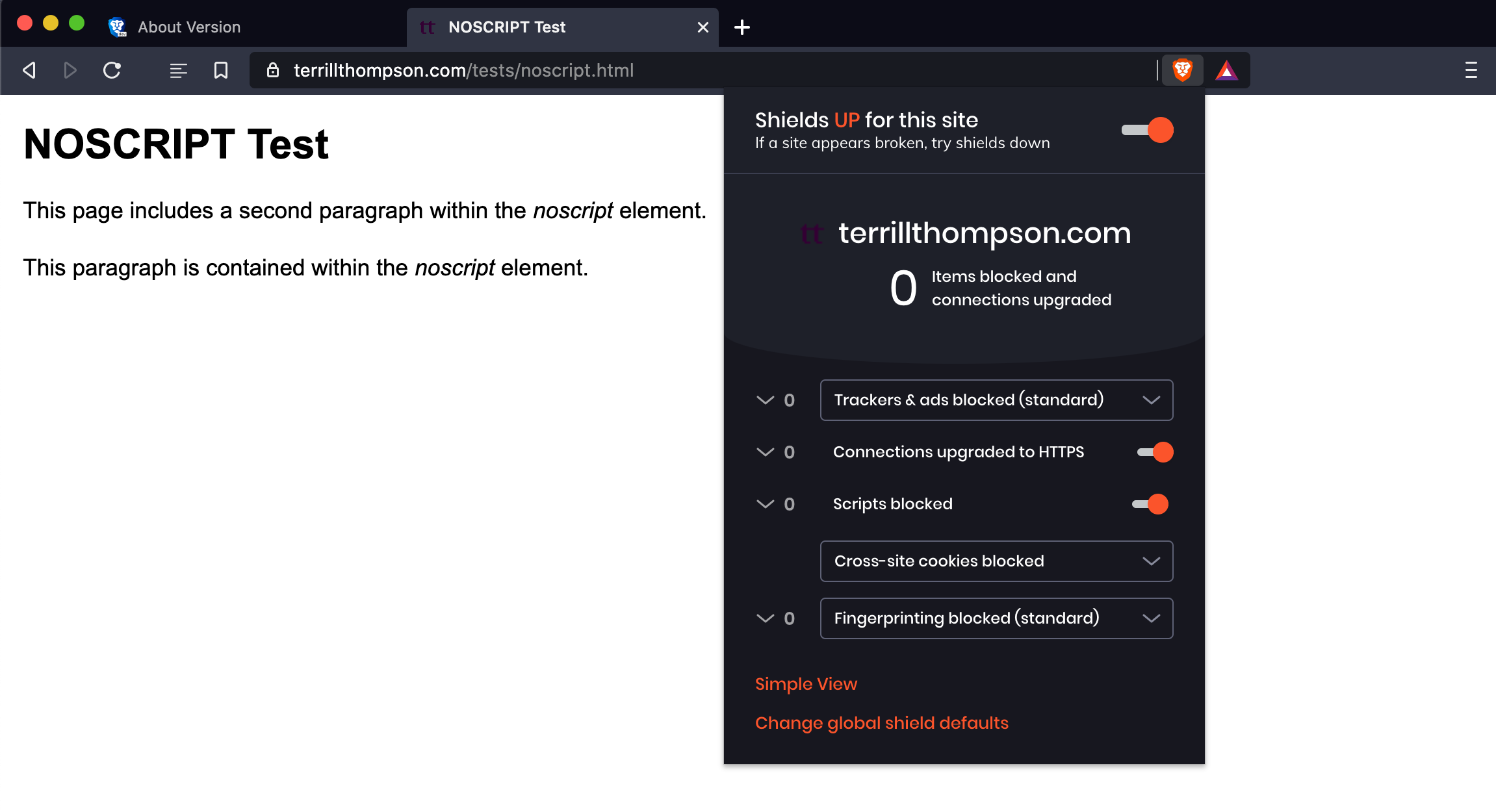 Remove chrome's noscript UI · Issue #199 · brave/brave-browser · GitHub