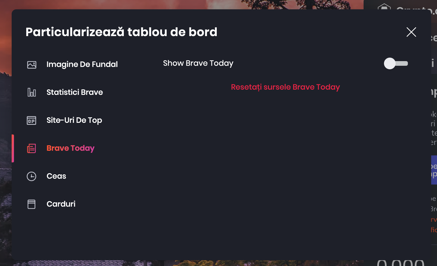 "Show Brave News" toggle on Customize Dashboard is not translated ...