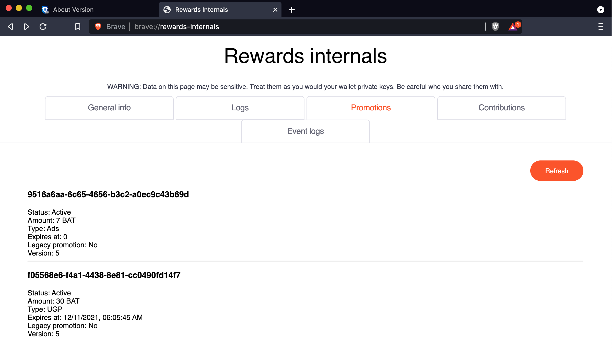 Make page refresh in Brave Rewards settings check for new promotions ...