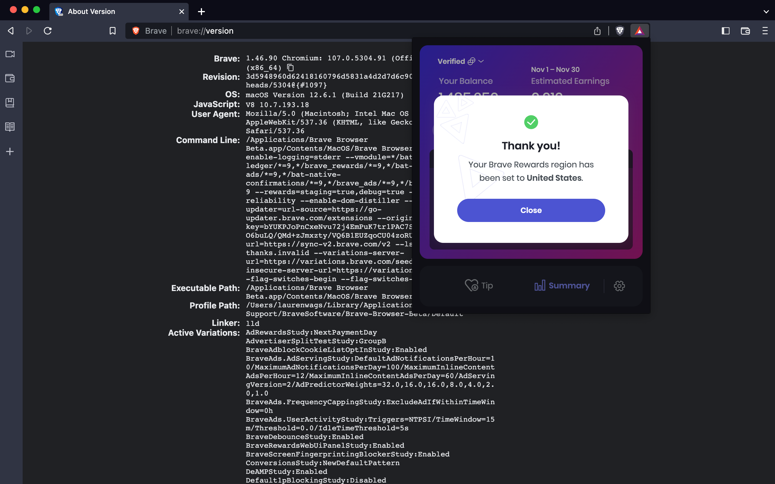 Update "Error: Different account region" error modal text · Issue #25918 · brave/brave-browser ...