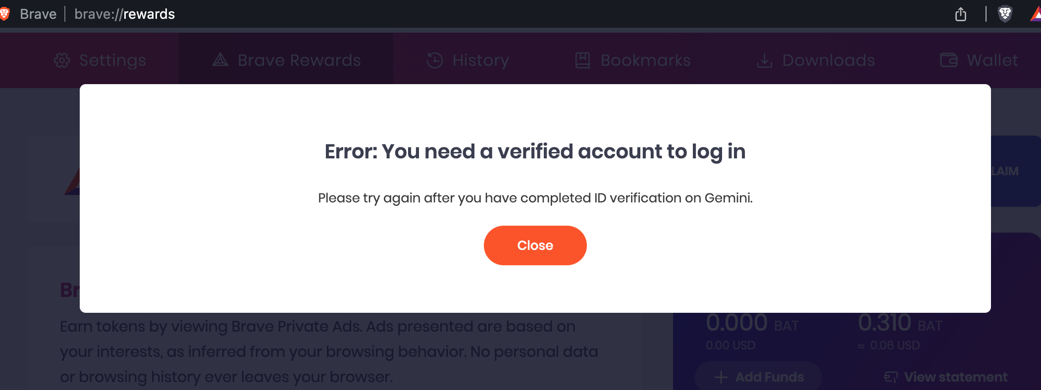 `walletstatus` Cleanup · Issue 24251 · Bravebrave Browser · Github 