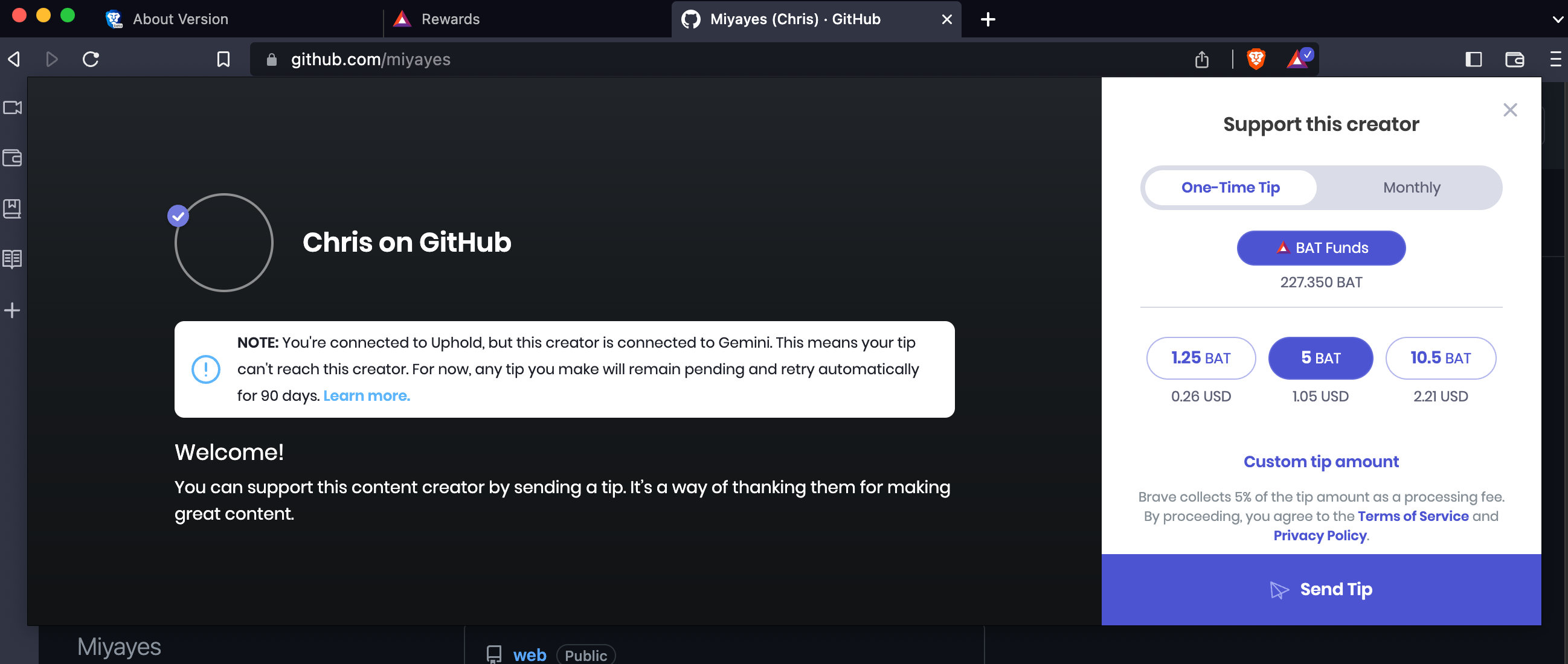Update cross-custodial tipping notice text · Issue #27254 · brave/brave ...