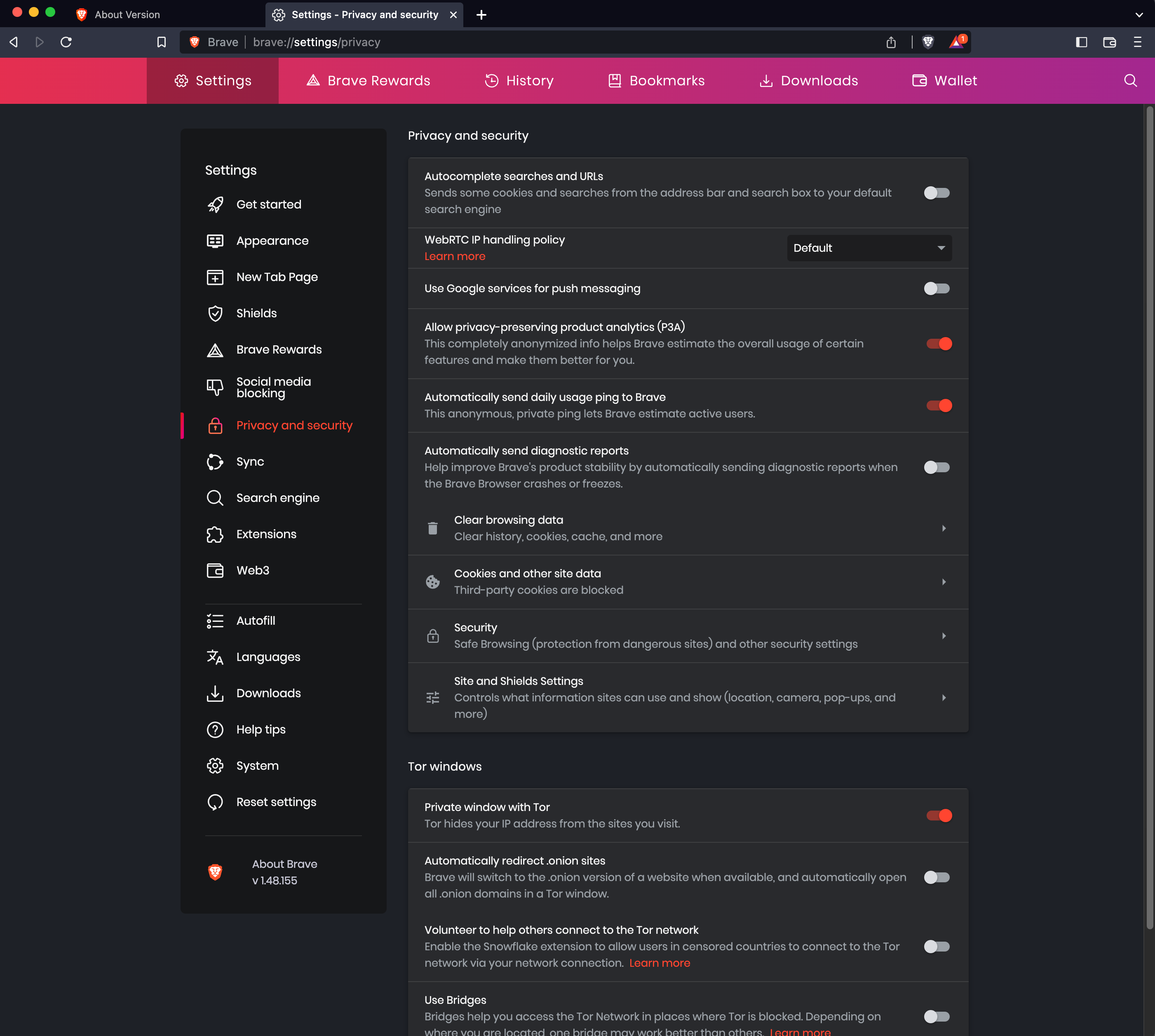 Where Is Brave Settings Clearbrowserdata Issue 28261 Brave