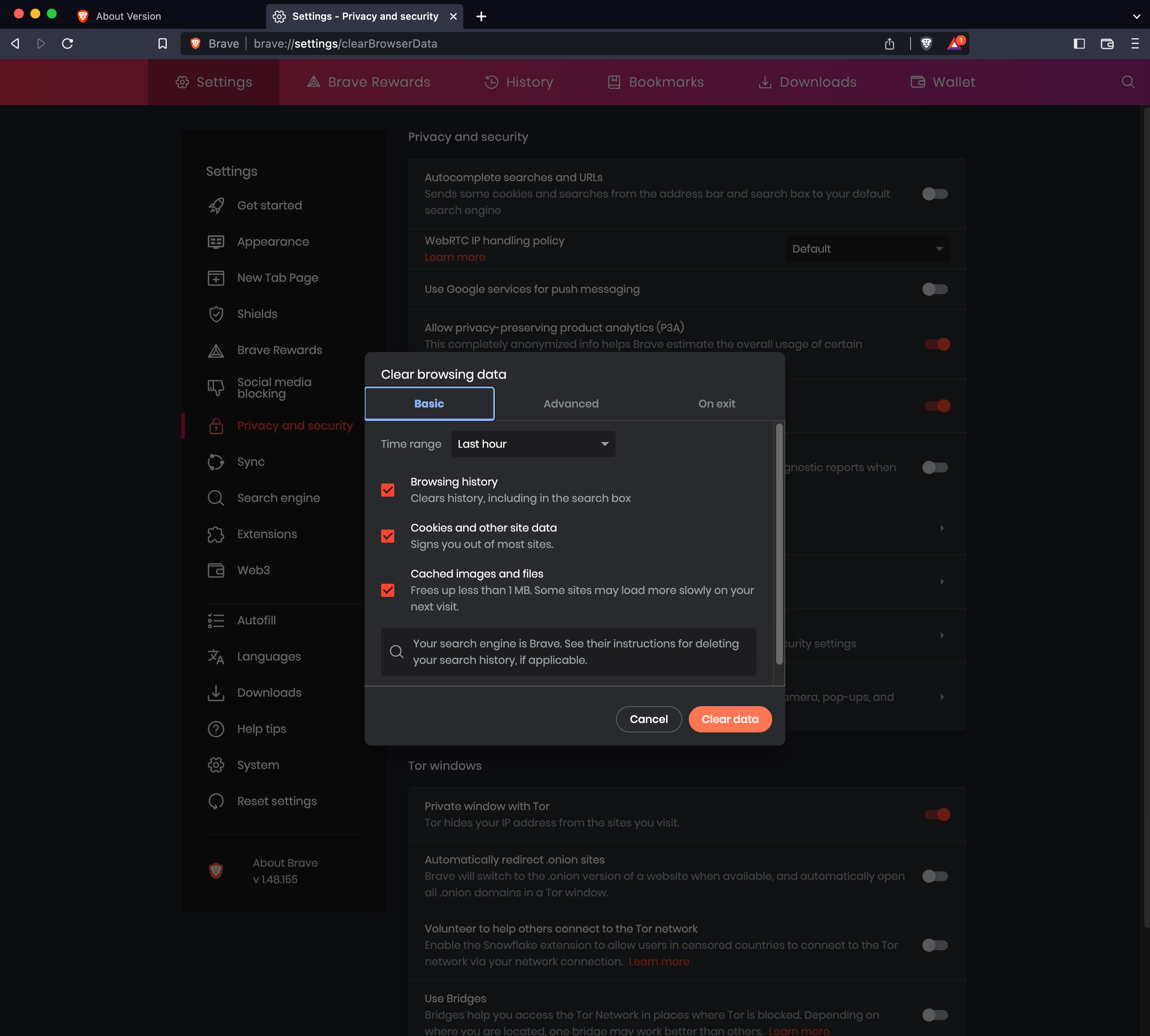 where is "brave://settings/clearBrowserData" ?? · Issue #28261 · brave ...