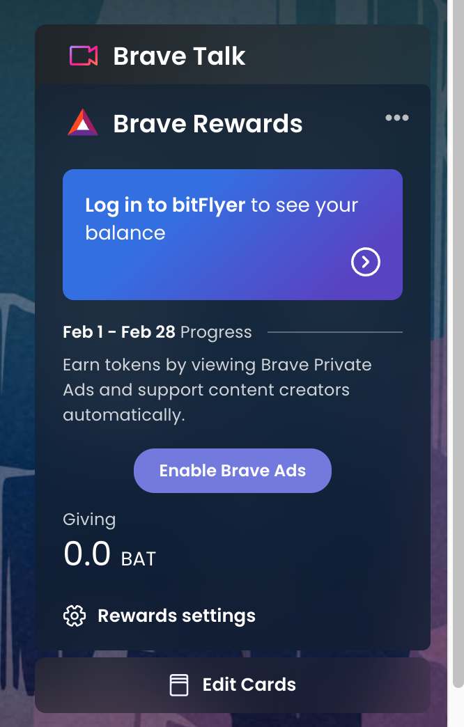 Change "Start using Rewards" text on Rewards NTP widget (January 2023 ...