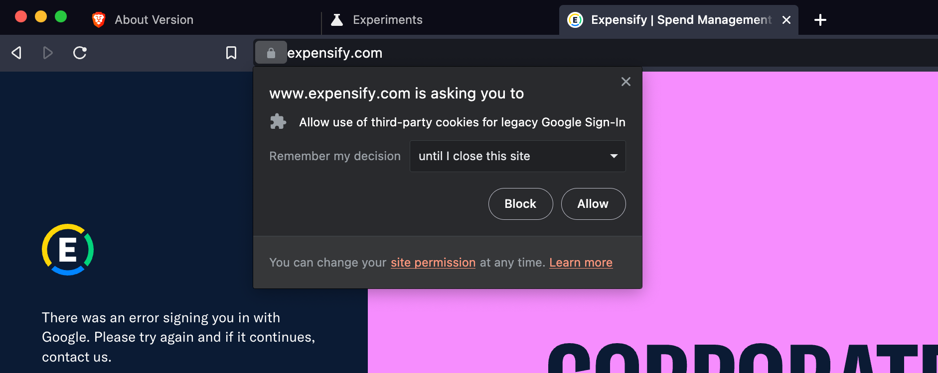 Google Sign-In UX improvements: reload tab, only request permission for ...