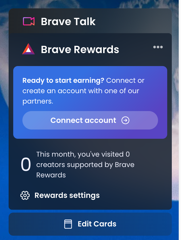 Simplify text on non-connected Brave Rewards panel and NTP Rewards ...