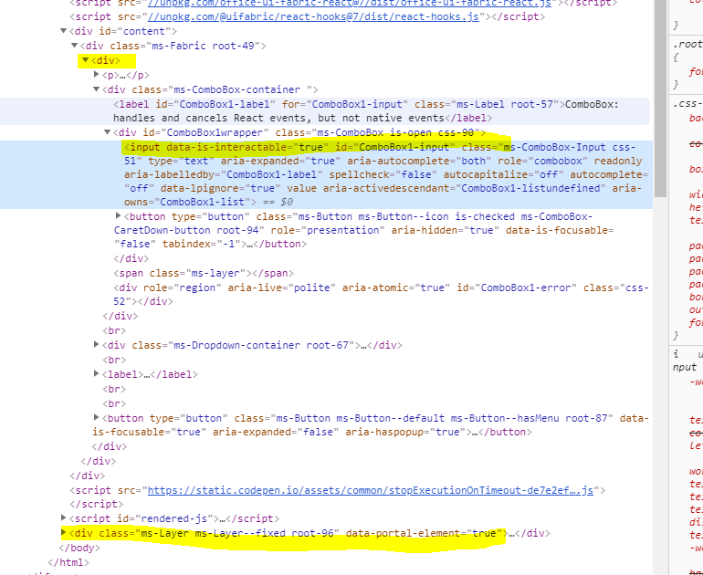 'Esc' keyboard event propagation doesn't get prevented in combobox when using knockout · Issue ...