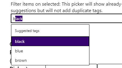 Content inside BasePicker or BasePickerListBelow component is not visible in windows high ...