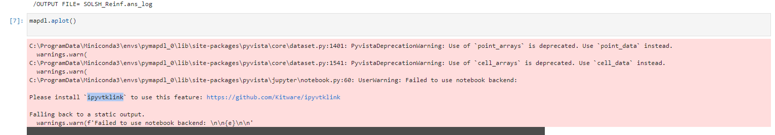 `ipyvtklink` missing warning · Issue #932 · ansys/pymapdl · GitHub