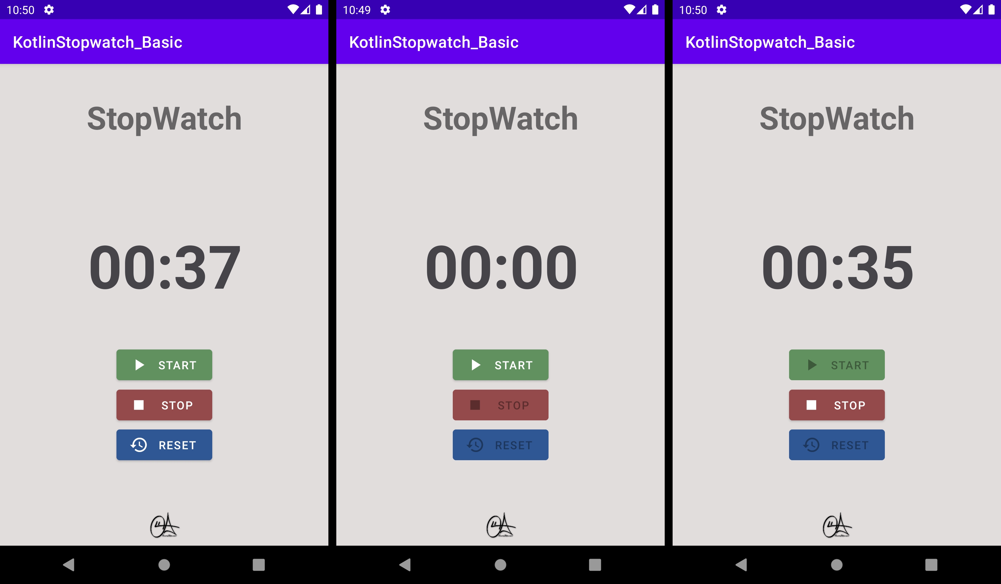 GitHub - omrakcinar/KotlinStopwatch_Basic
