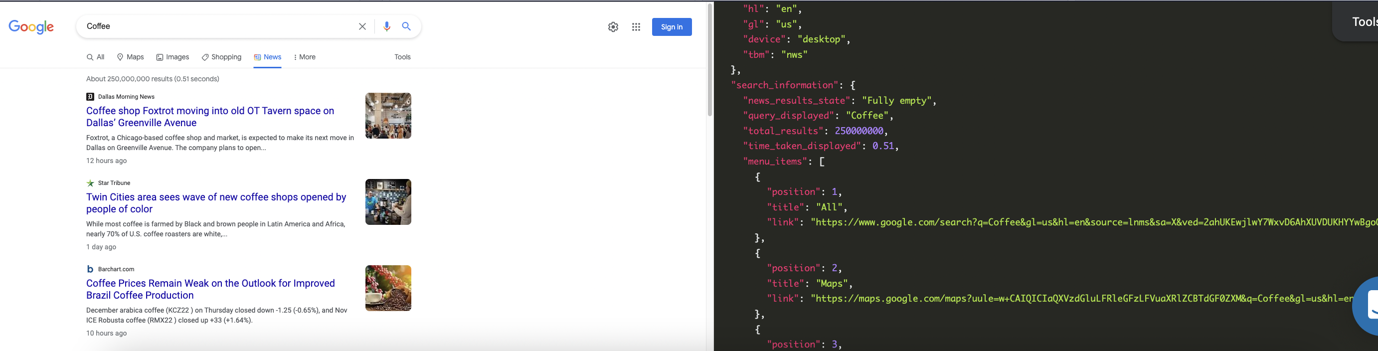 [Google News Result API] Results are not parsed to JSON · Issue #354 ...