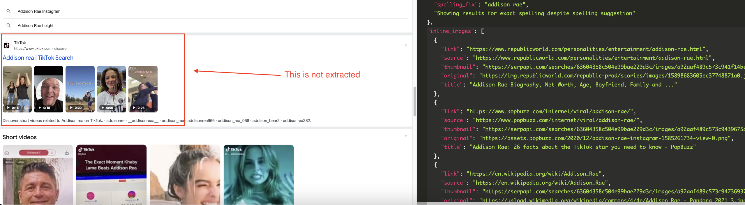 [Google Search API] organic_results with short videos are not parsed · Issue #453 · serpapi ...