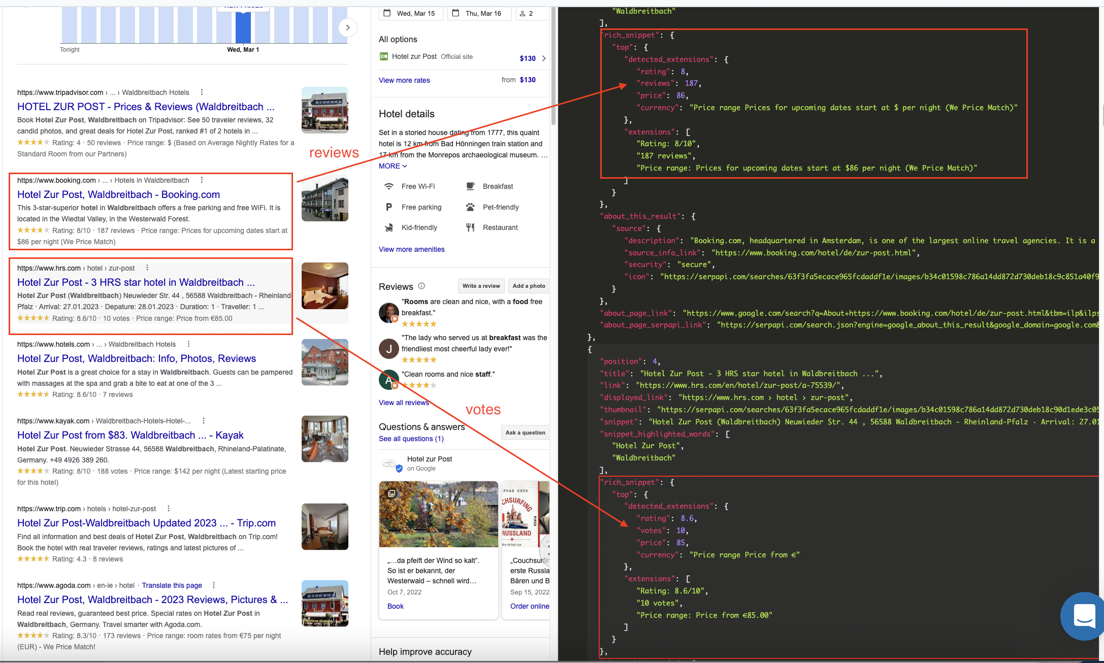 [Google Search API] Some key names are in different languages depending ...