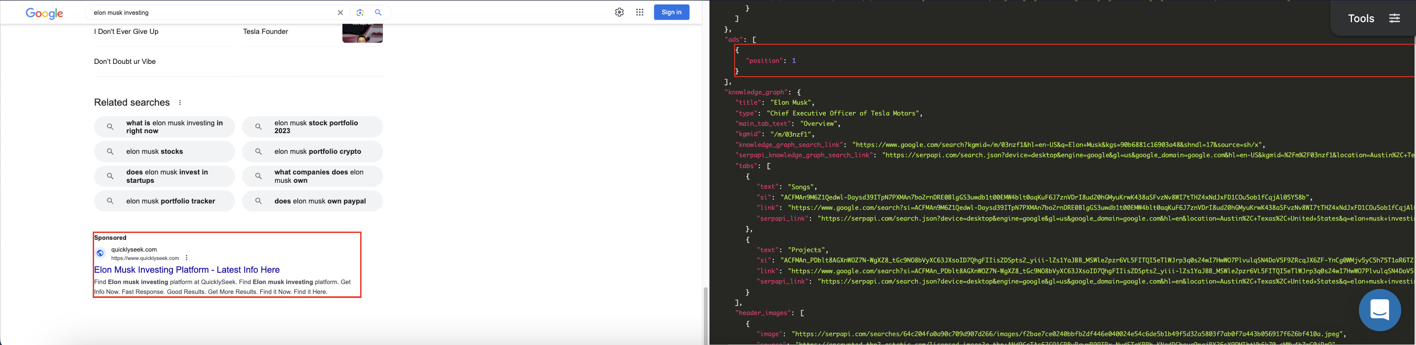 [Google Search API] `ads` are not scraped even when present in results · Issue #1016 · serpapi ...