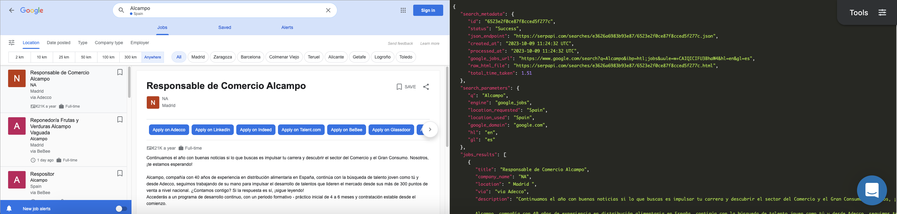 [Google Jobs API] `hl` parameter is inconsistent and doesn't work on some searches · Issue #1133 ...