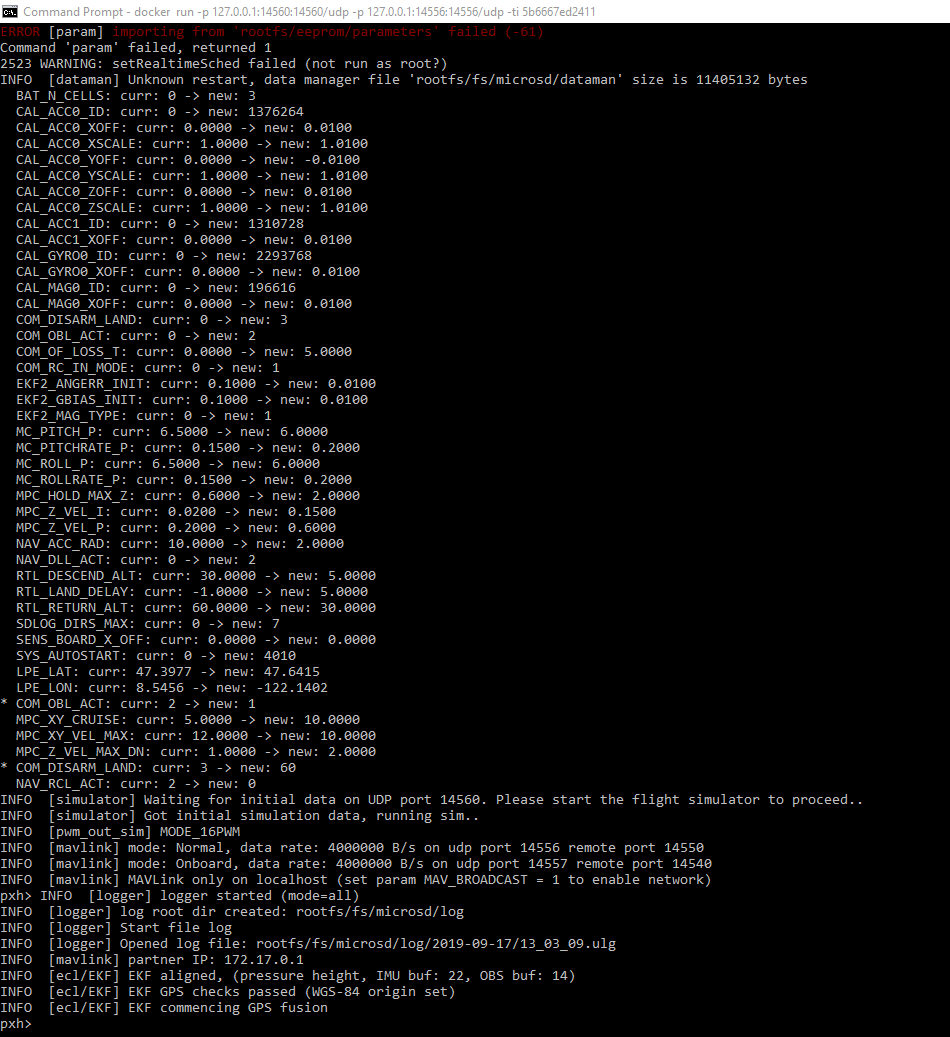 Aisrim Px4 SITL + python - critical navigation failure - check sensor calibration · Issue #1396 ...