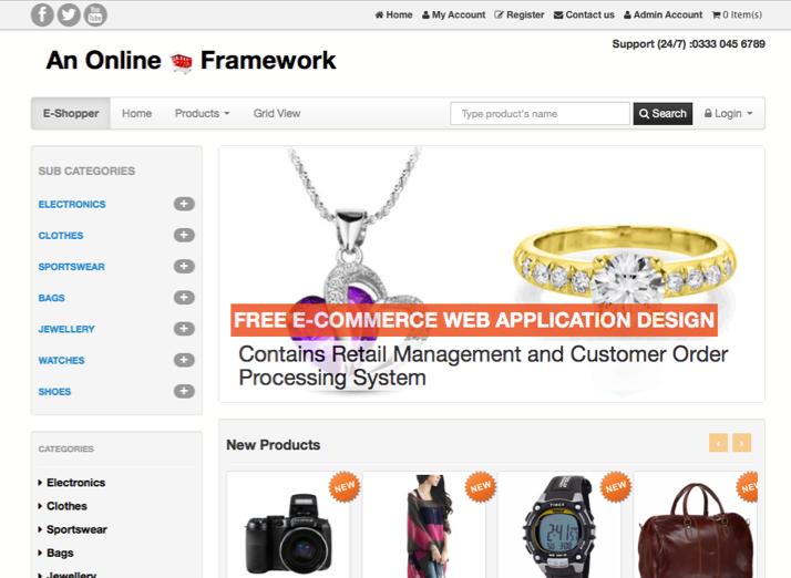 GitHub - Selo4J/e-commerce_Site: An Online Retail Management, Custommer ...