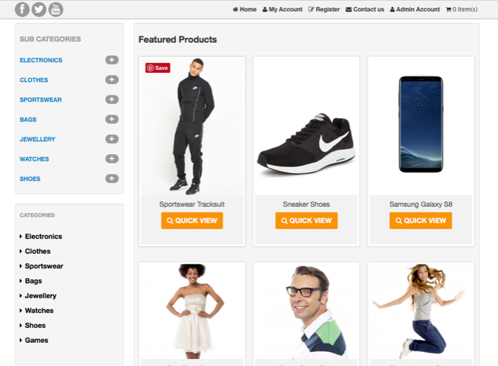 GitHub - Selo4J/e-commerce_Site: An Online Retail Management, Custommer ...