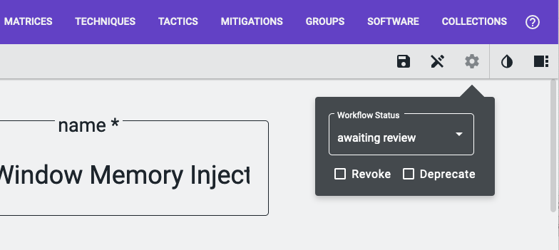 The Workflow Status window should be hidden when the user clicks the ...
