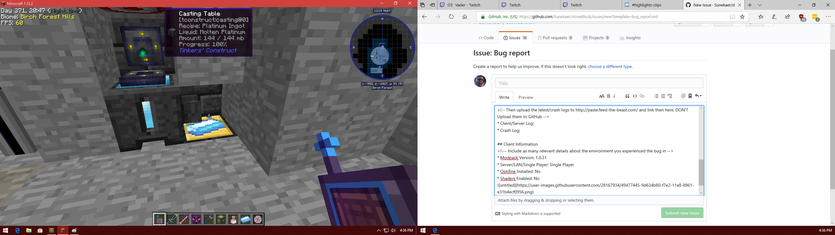 Random Bug · Issue #703 · Sunekaer/stoneBlock · GitHub