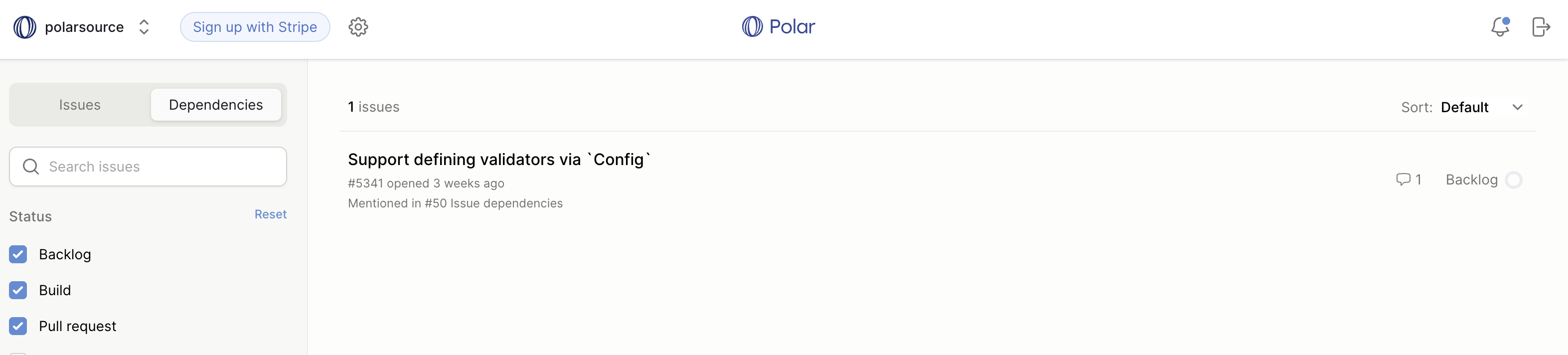 Not showing all issue dependencies · Issue #262 · polarsource/polar · GitHub