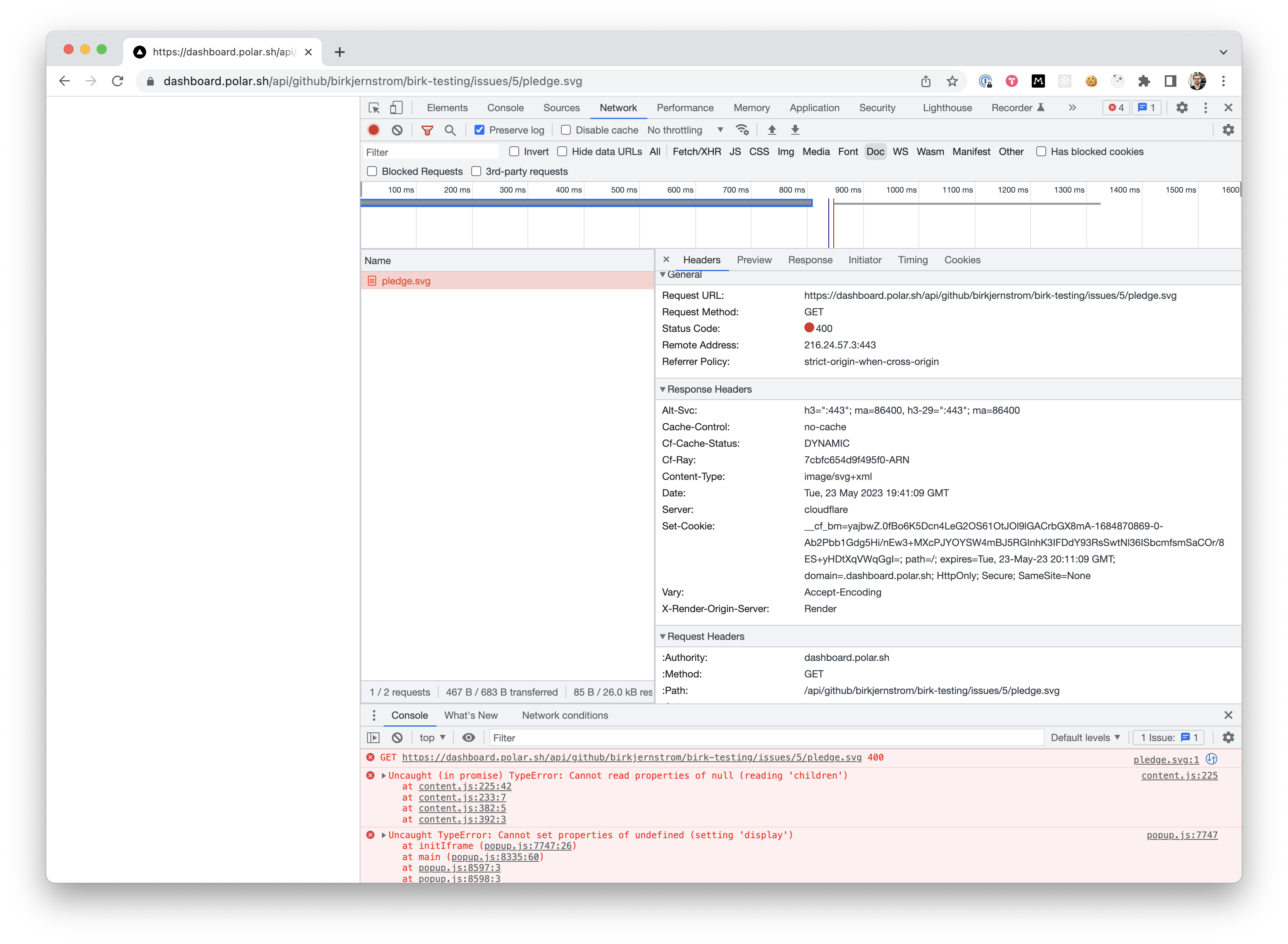 Badge not rendering · Issue #532 · polarsource/polar · GitHub