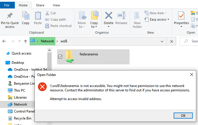 Cannot Access wsl Ubuntu In Explorer Cannot Launch Windows Commands 