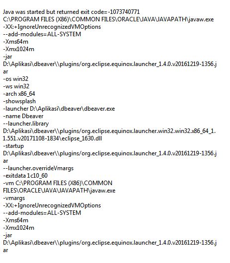 Bug Error After Exit On Java Jdk 10 · Issue 3854 · Dbeaverdbeaver · Github 