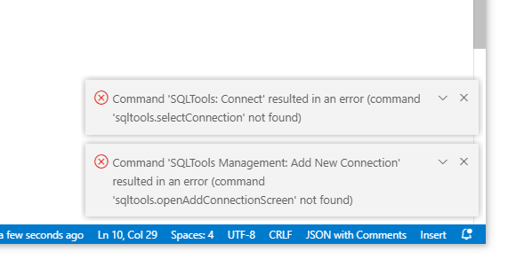 Cant Add Connection Settingsjson Also Ignored · Issue 593 · Mtxrvscode Sqltools · Github
