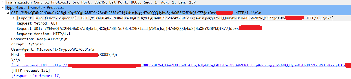 OpenSSL OCSP responder failing when request comes from MS Remote Desktop Service (Remoteapp ...