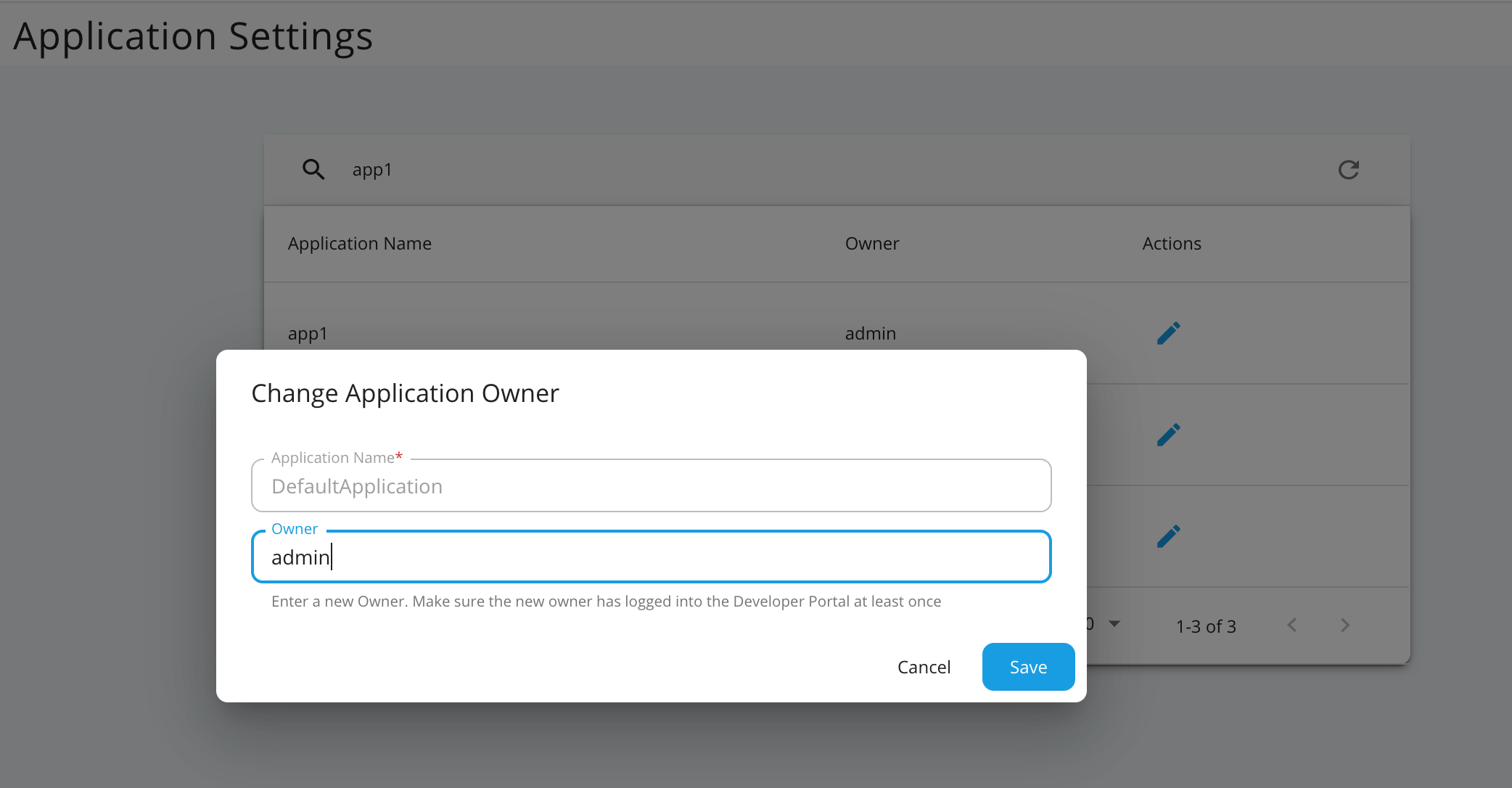 [APIM-3.2.0] - Change Application Owner feature does not work properly. · Issue #9612 · wso2 ...