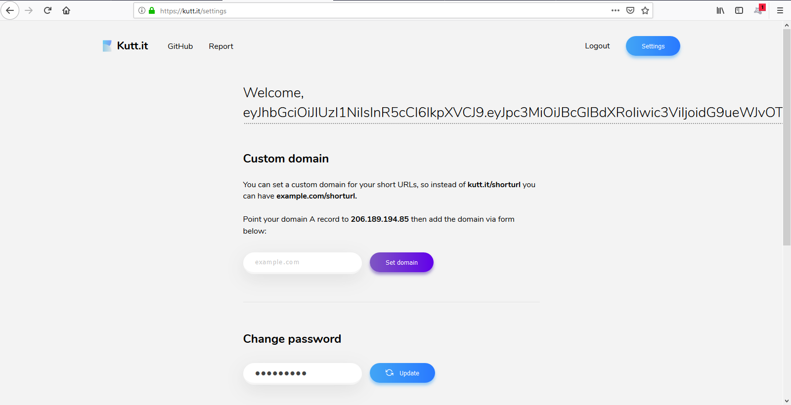 Allow us to change our usernames · Issue #116 · thedevs-network/kutt · GitHub