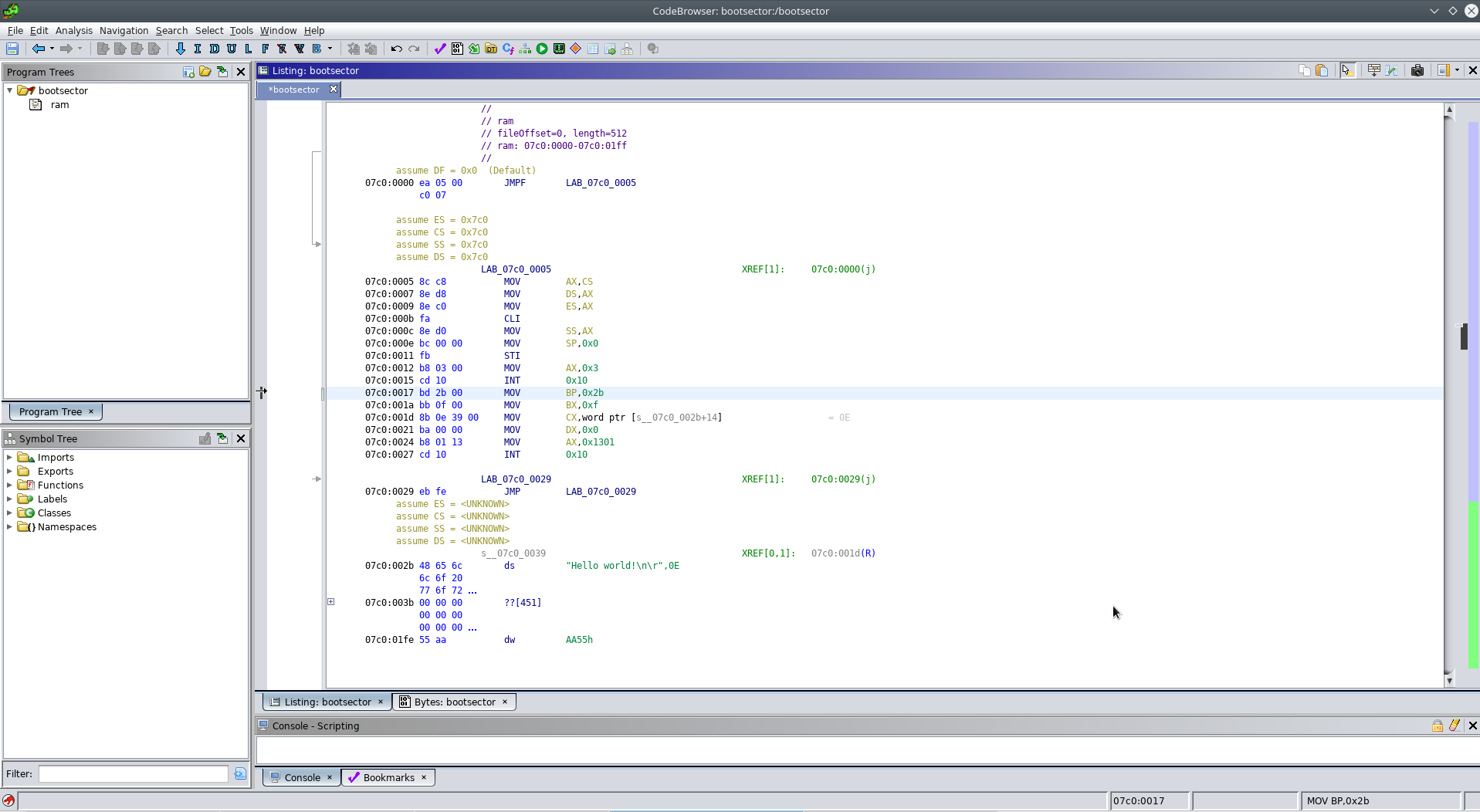 address references don't always take the segment into account in x86 ...