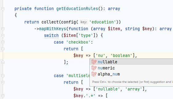 Allow rule autocompletion in more complex setups · Issue #224 · laravel ...