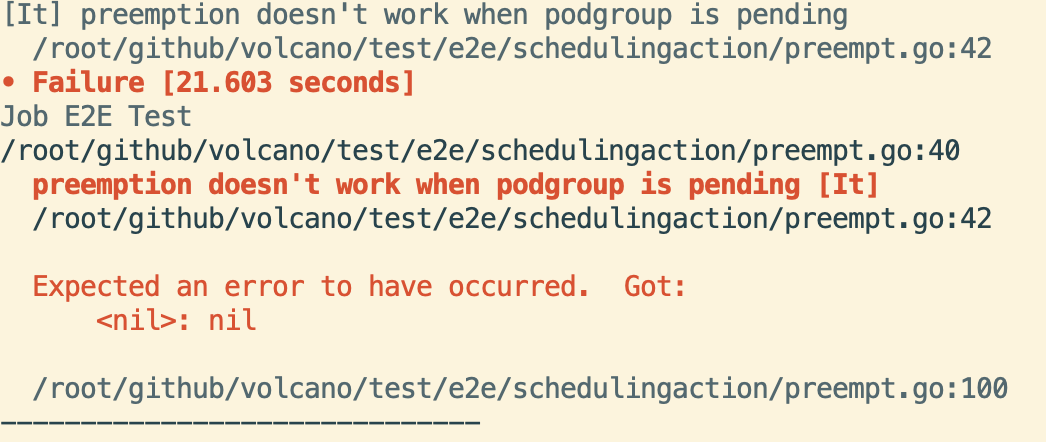 some e2e tests failed · Issue #1251 · volcano-sh/volcano · GitHub