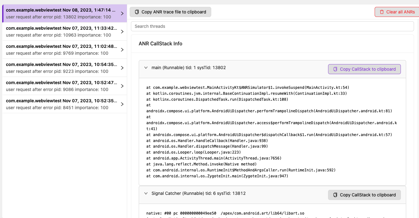 Github Allen Hsuanrdetection Its A Flipper Plugin For Android Anr Detection
