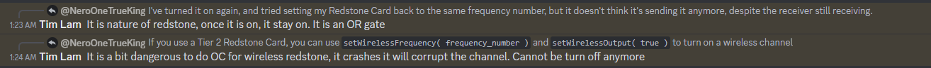 Opencomputers can break Wireless Redstone channels · Issue #12990 · GTNewHorizons/GT-New ...