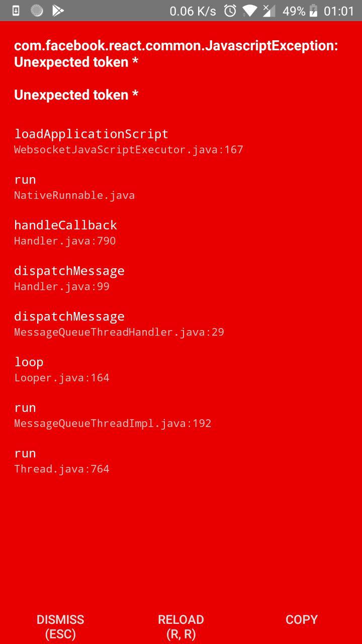 Android: Unexpected token '.' (http://10.0.2.2:8081/index.delta?platform=android&dev=true&minify ...
