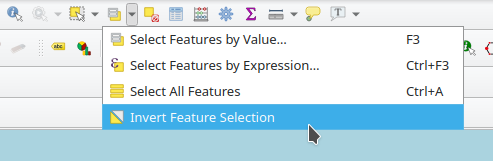 Expose invert selection as a map tool · Issue #16791 · qgis/QGIS · GitHub